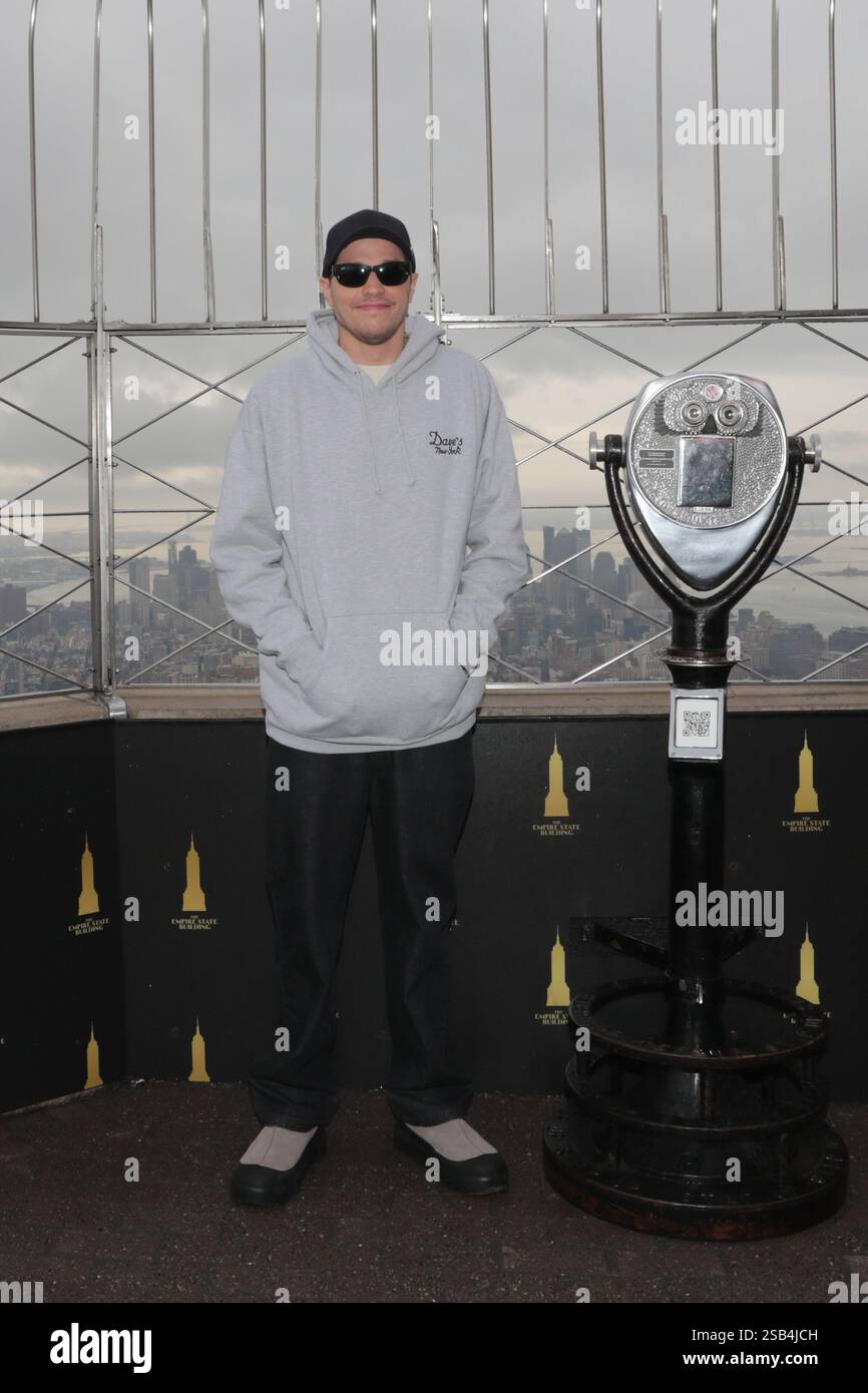 NEW YORK, NEW YORK - JANUARY 31: Comedian Pete Davidson and bestselling ...