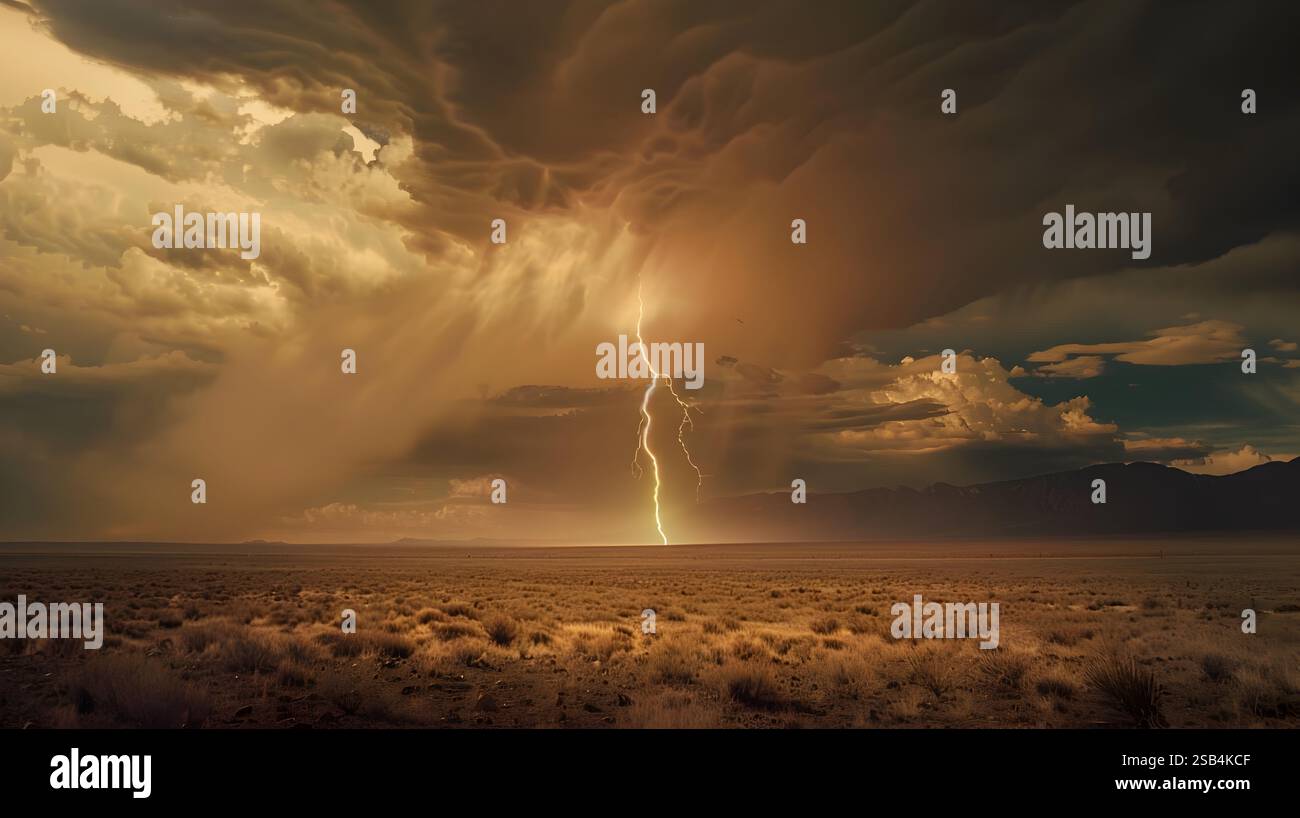 A high-speed image captures the raw power of a lightning bolt as it ...