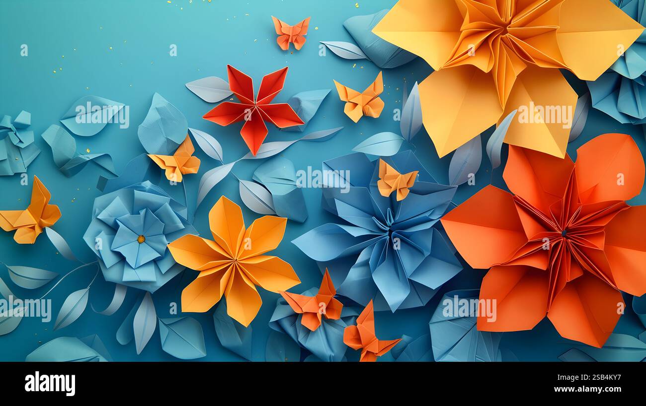 This conceptual scene illustrates the transformation of paper into ...