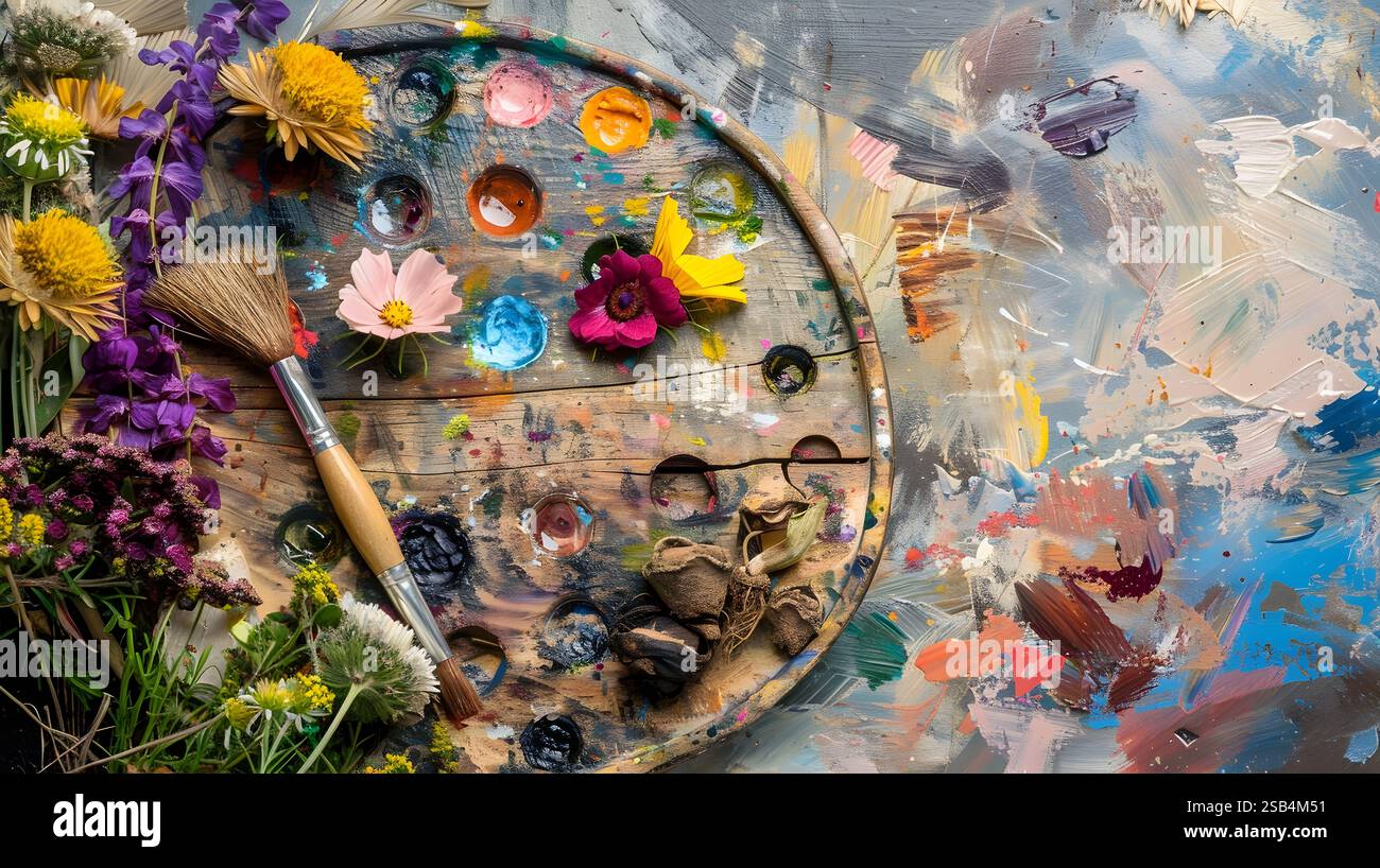 This image showcases a close-up view of an palette filled with eco ...