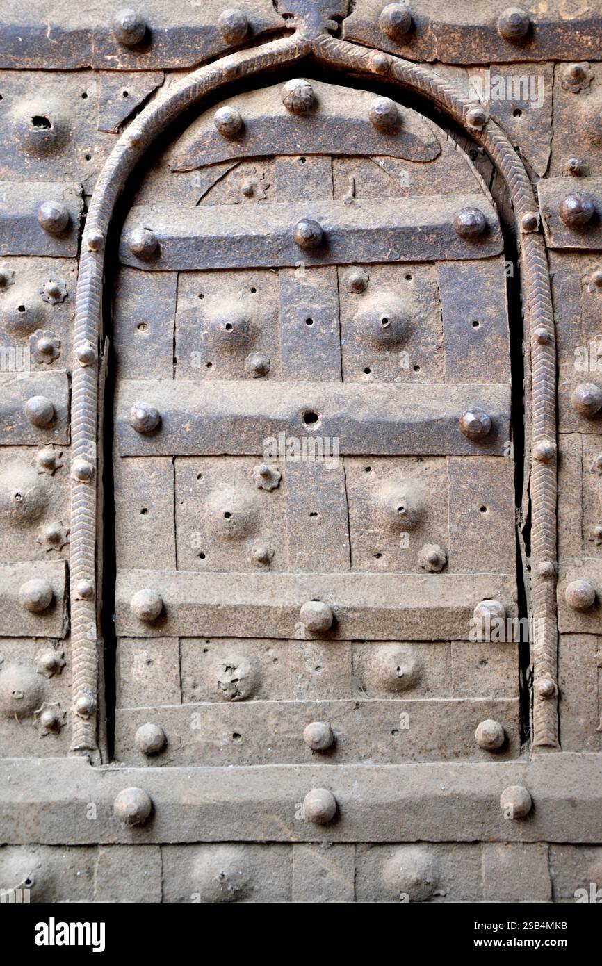 Partial view of the entrance gate of the Bidar fort, built by Sultan ...