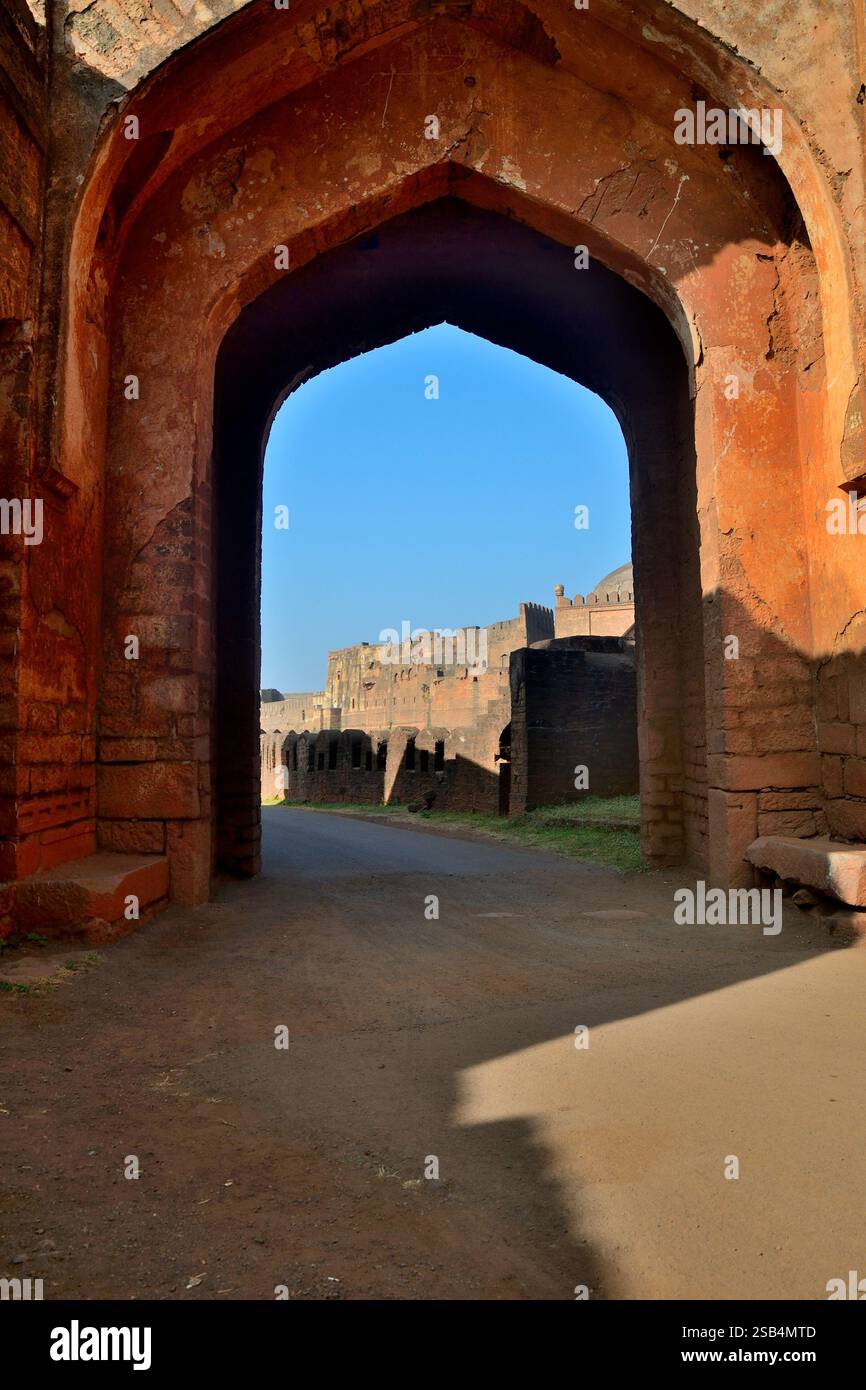 The Bidar fort, built by Sultan Alla-Ud-Din Bahman in 1427 along with ...