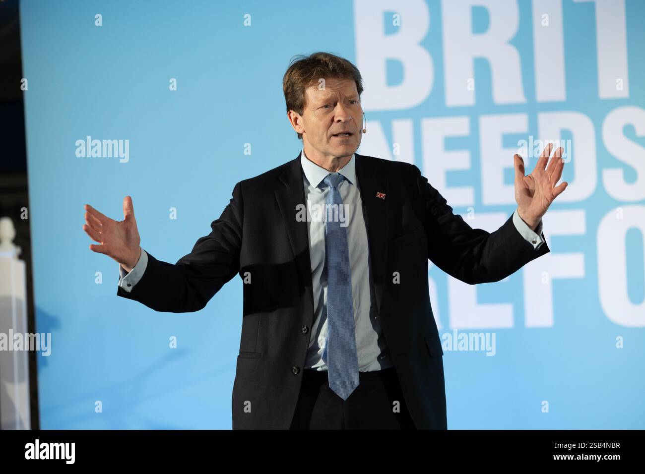 Essex, UK. 31st Jan, 2025. Reform UK Deputy Leader, Richard Tice speaks ...