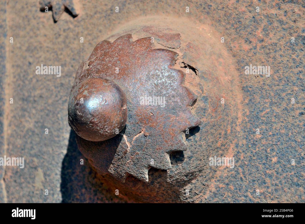 Partial view of the entrance gate of the Bidar fort, built by Sultan ...