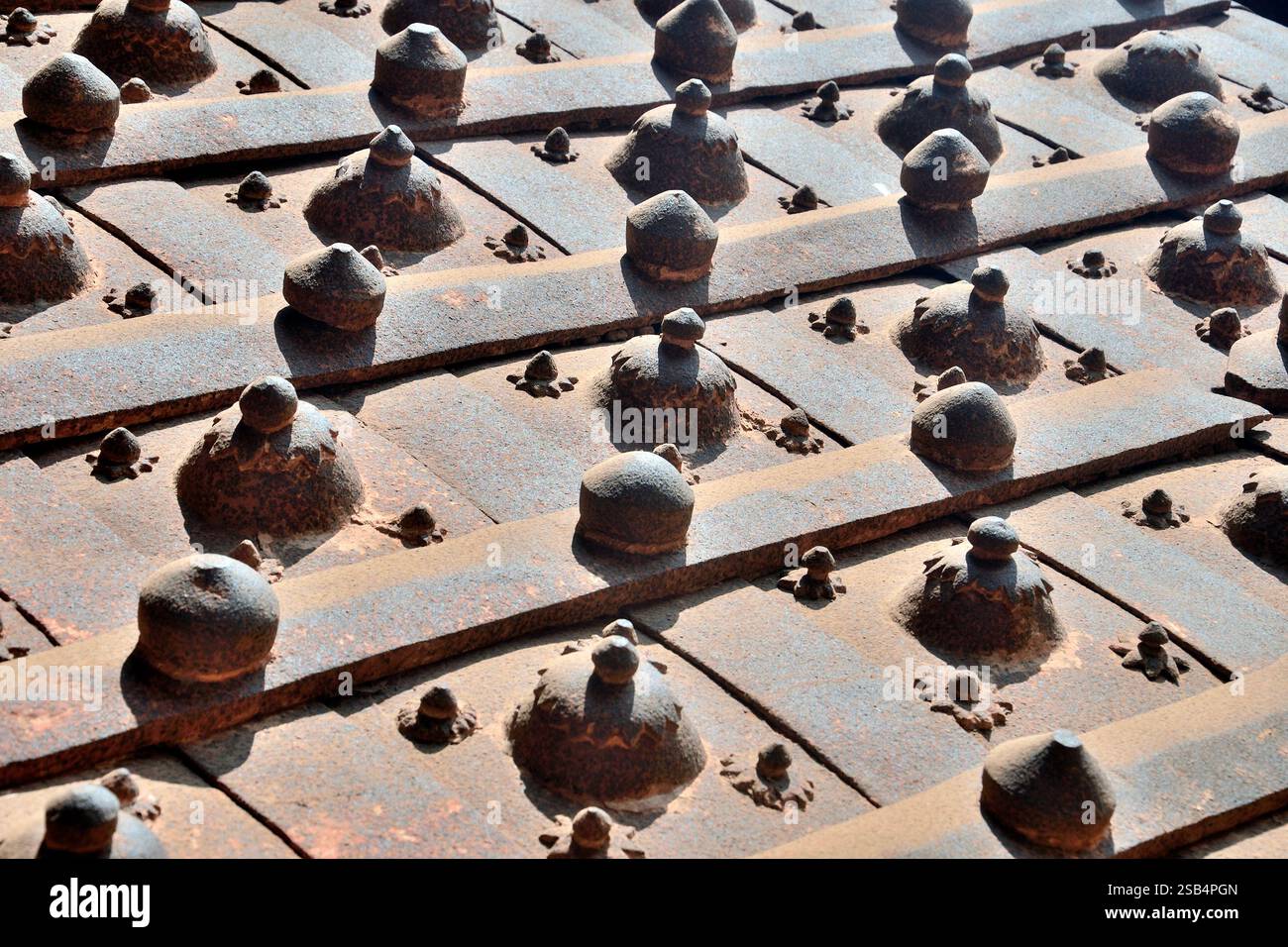 Partial view of the entrance gate of the Bidar fort, built by Sultan ...