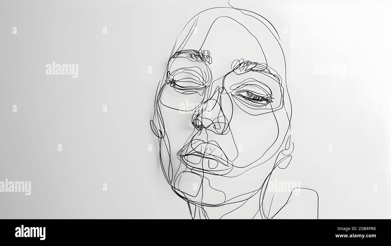 This minimalist drawing of a human face showcases a range of emotions ...