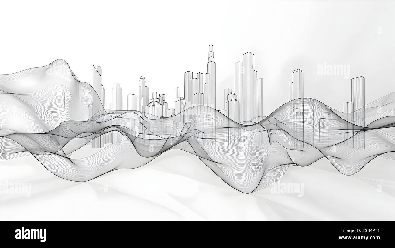 This captivating single-line artwork seamlessly merges the natural ...