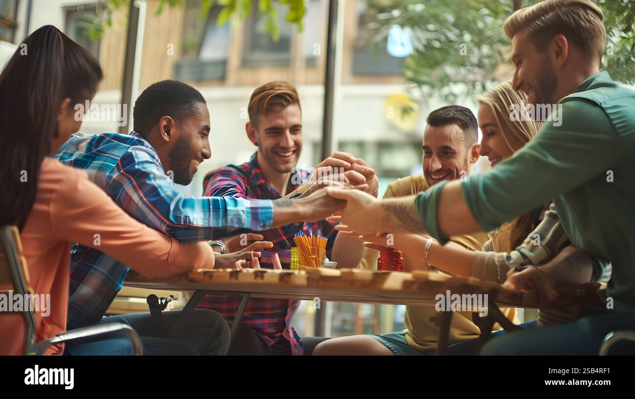 A group of employees with disabilities engaging in a team-building ...