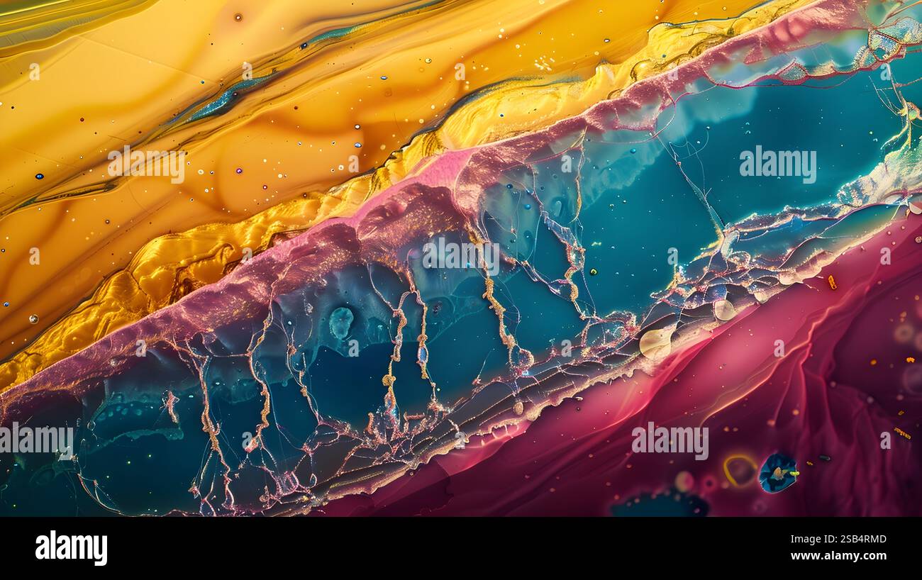 This image provides a fascinating cross-section view of dyed hair under ...