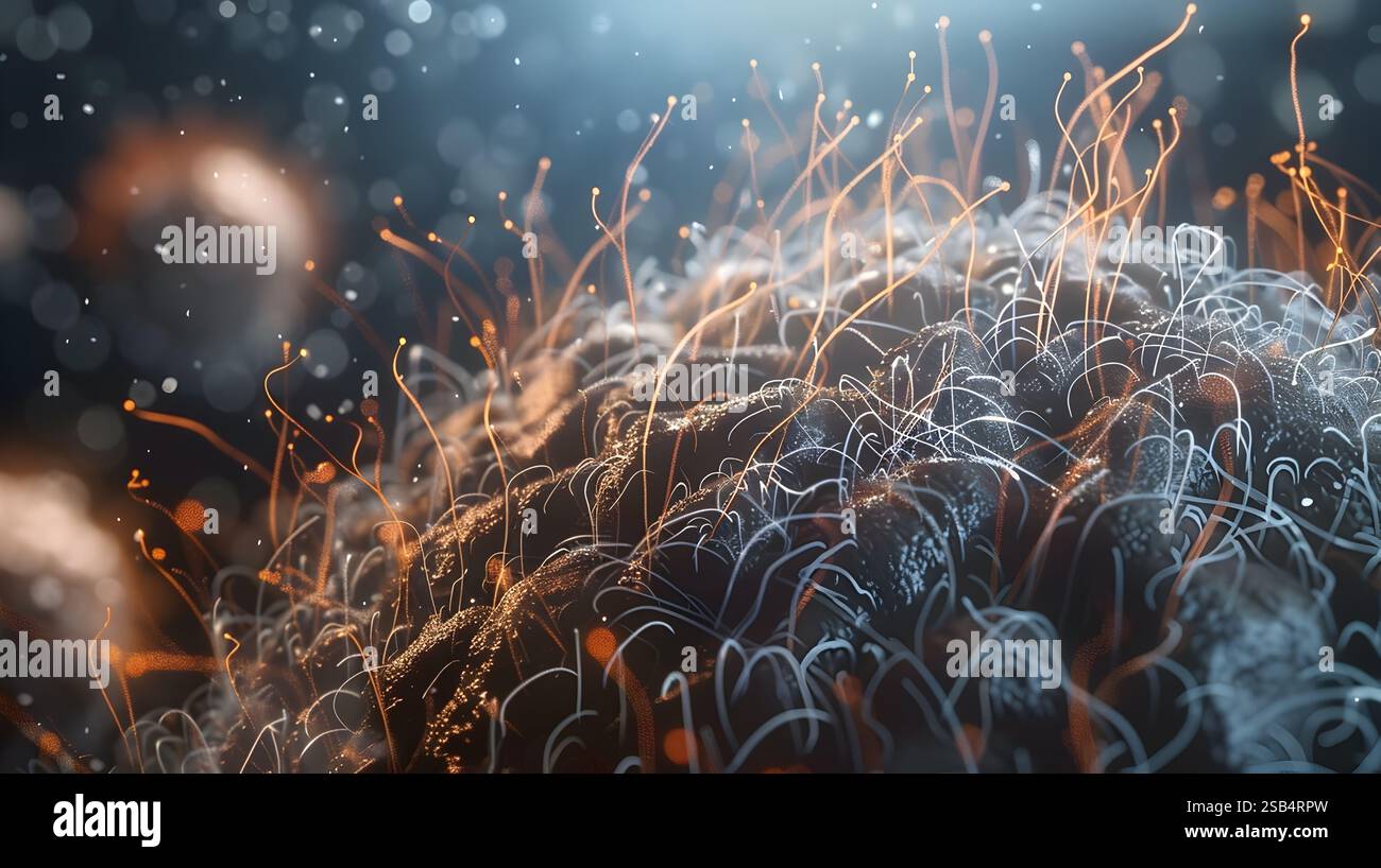 This animated sequence offers a captivating, microscopic of a hair's ...