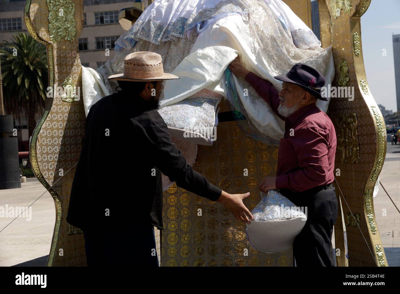 Persons installed a Monumental Baby Jesus Doll at the first Tamale Fair ...