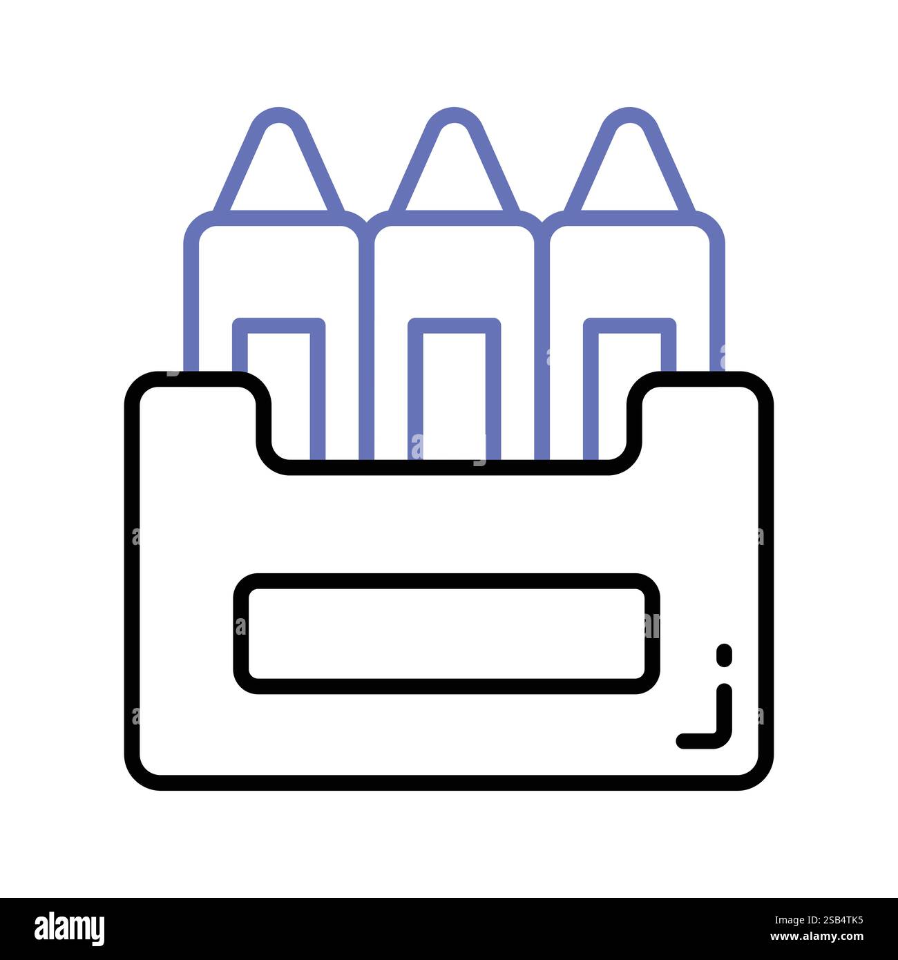 Grab this amazing icon of crayon colors, drawing tools, stationery ...