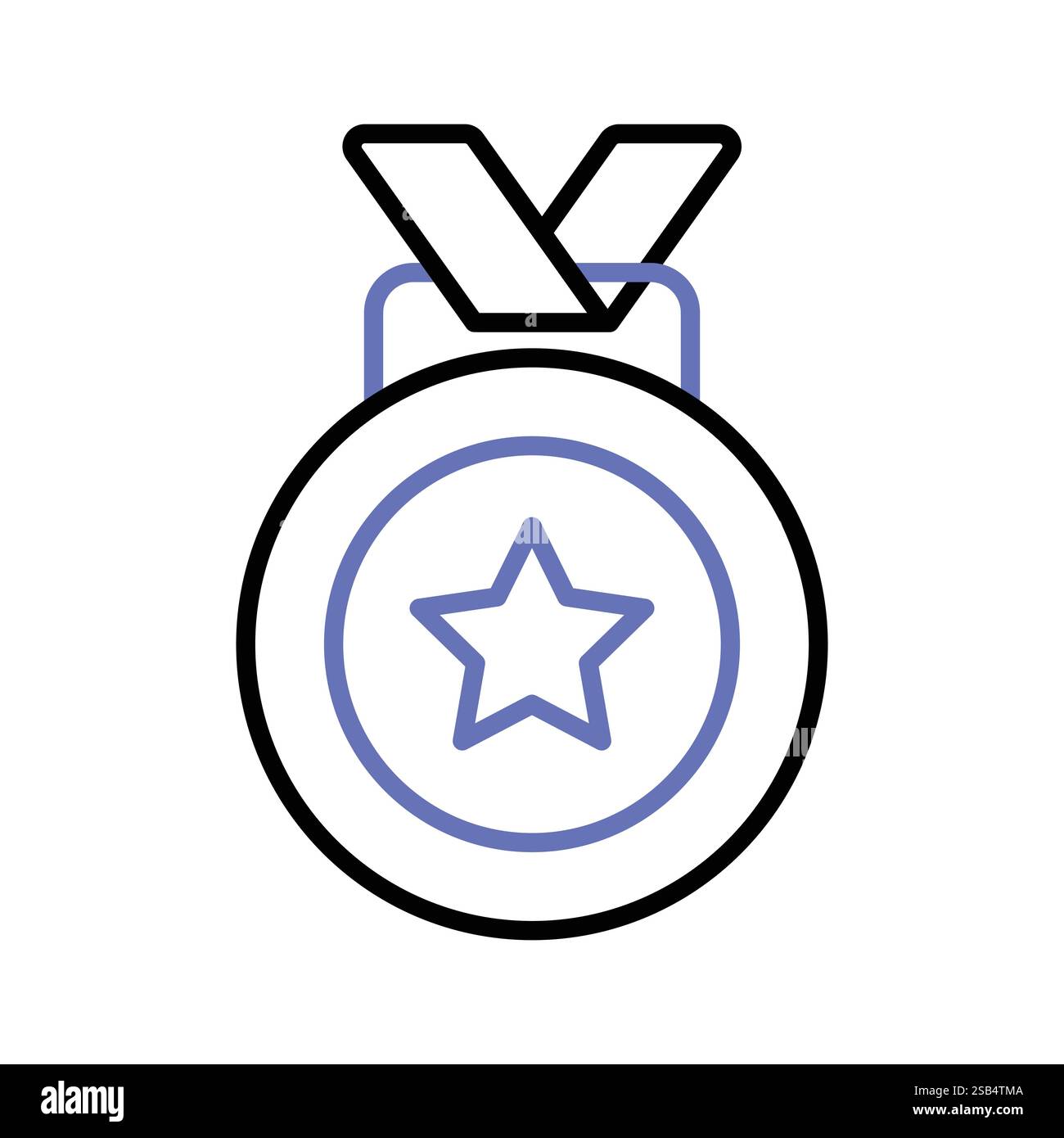 A trendy vector design of medal in modern style, an editable icon of ...