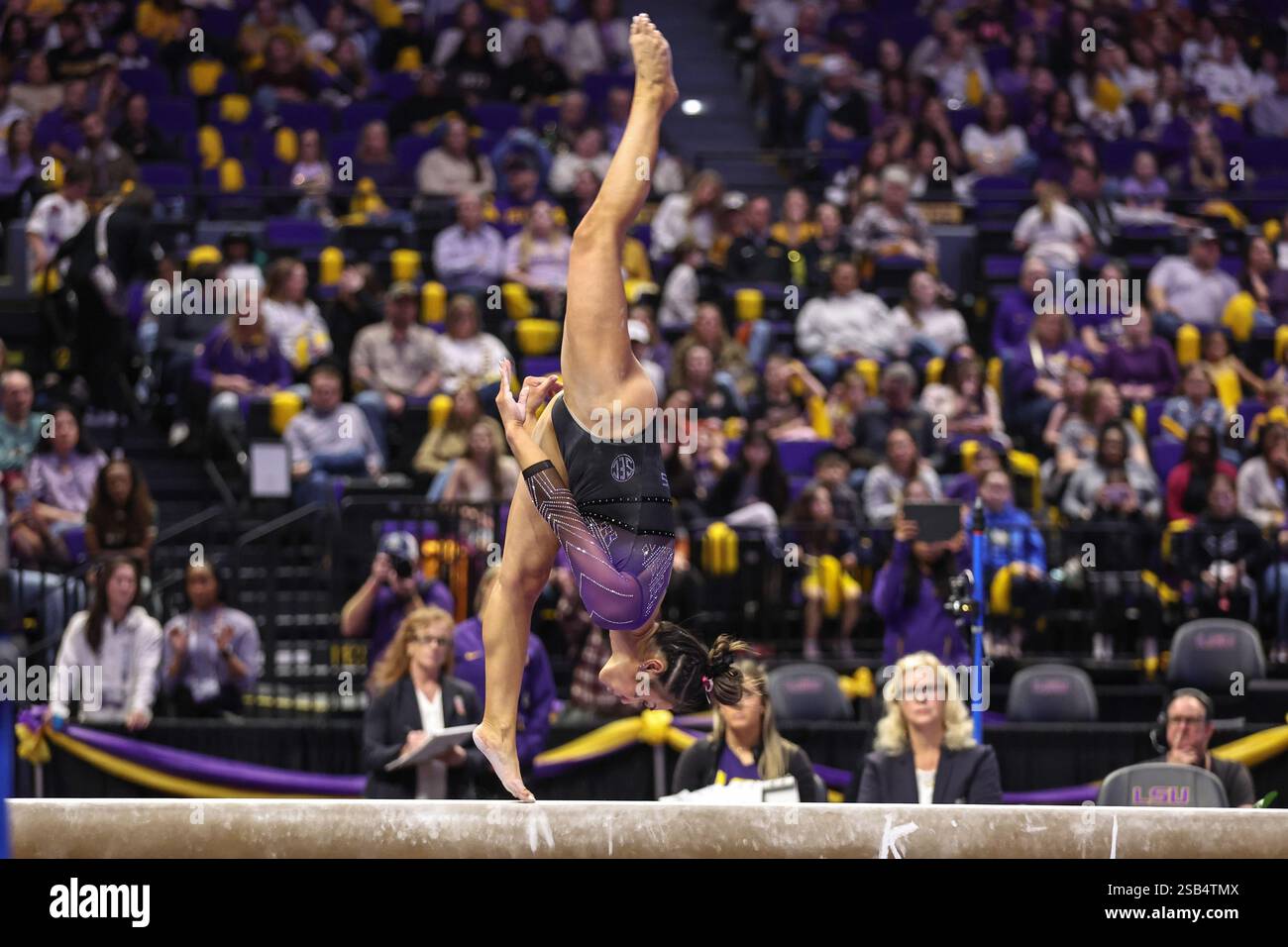 January 31, 2025: LSU's Kailin Chio competes on the balance beam during ...