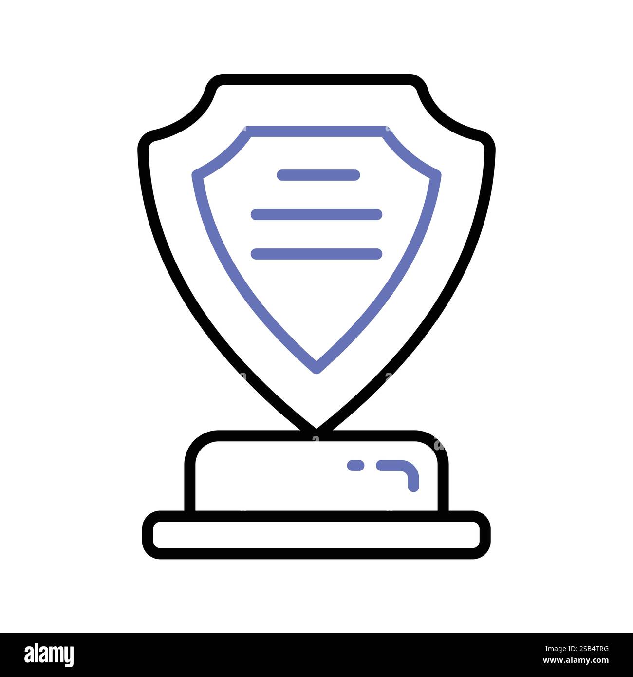 Shield trophy icon, ready to use vector, isolated on white background ...