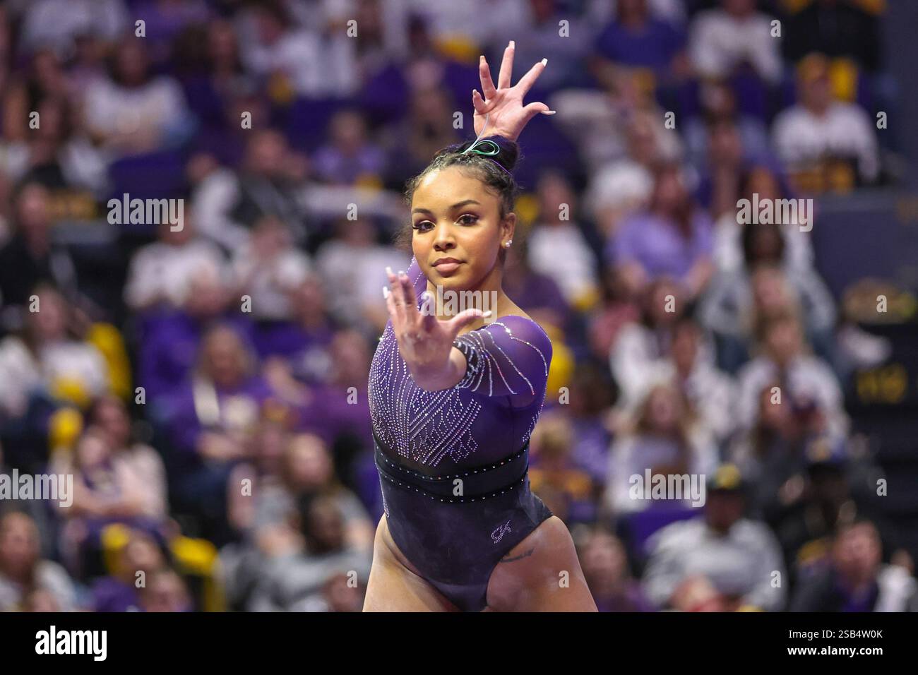 January 31, 2025: LSU's Konnor McClain competes on the balance beam ...