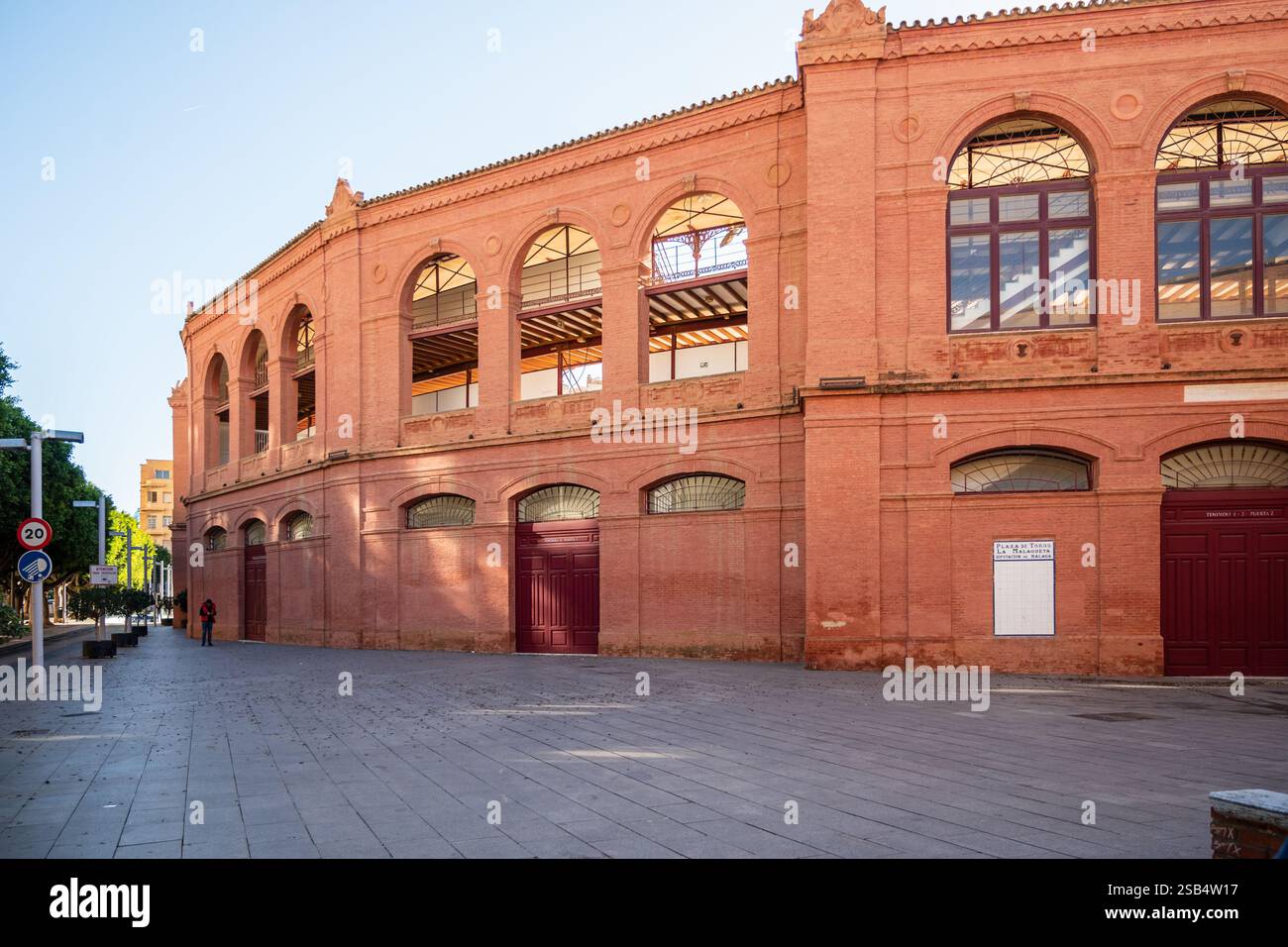Málaga, Andalucía, Spain 29 December 2024 La Malagueta, entrance to ...