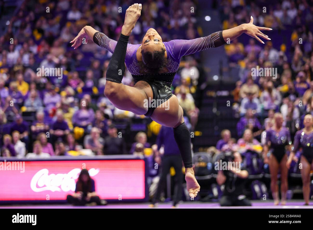 Baton Rouge, LA, USA. 31st Jan, 2025. LSU's Amari Drayton competes on ...