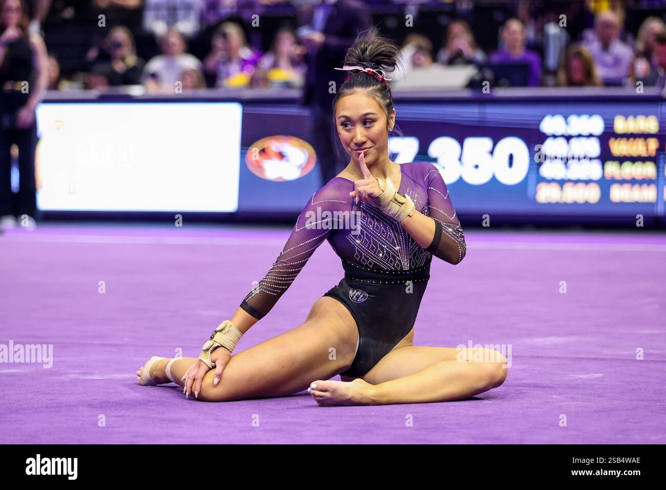 Baton Rouge, LA, USA. 31st Jan, 2025. LSU's Kailin Chio competes on the ...