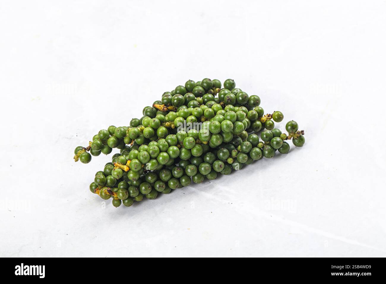 Green pepper corn on the branch heap Stock Photo - Alamy