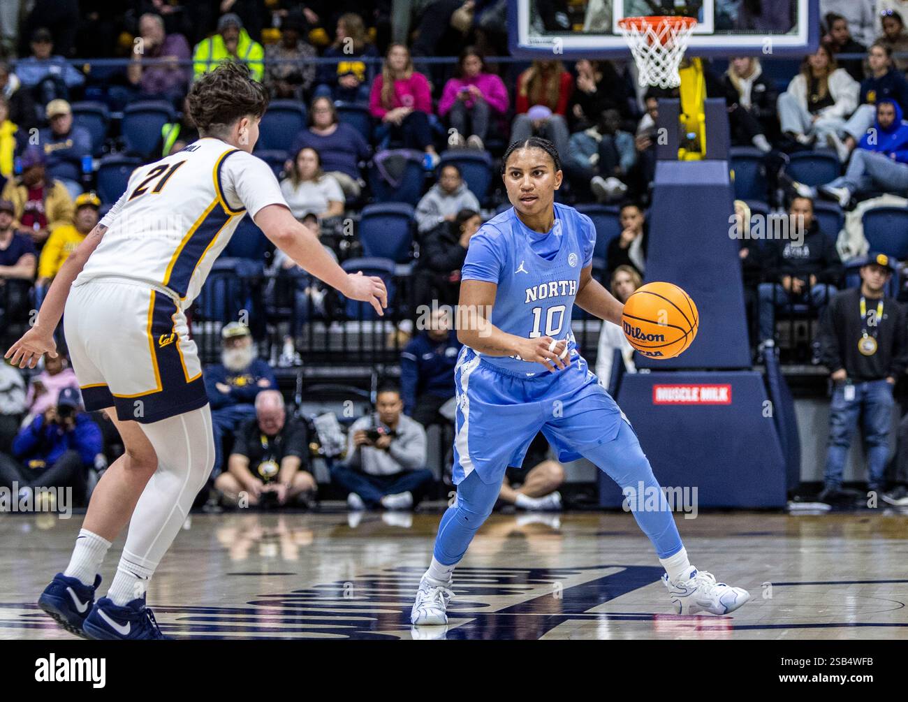 January 30 2025 Berkeley CA, USA North Carolina guard Reniya Kelly (10 ...