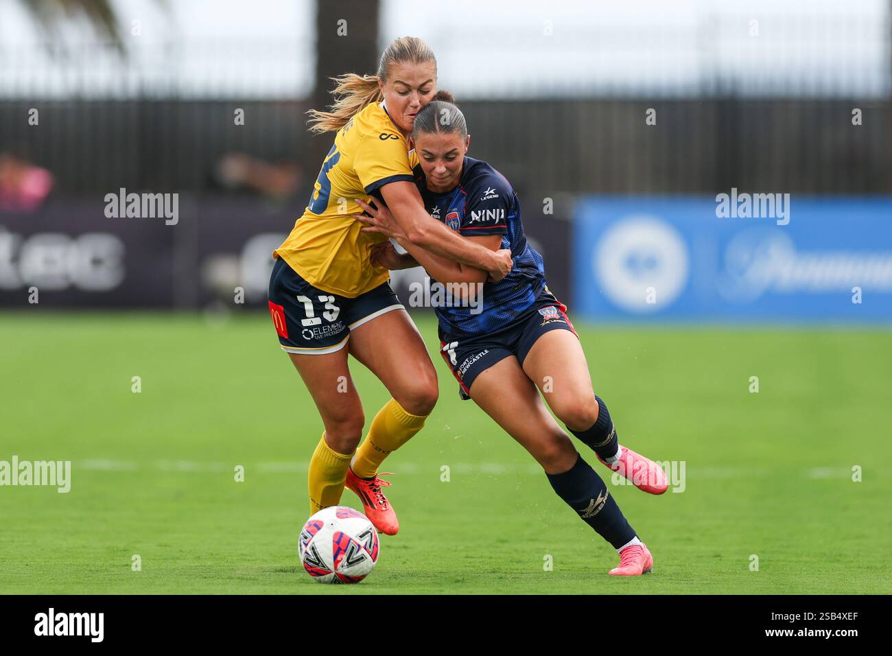 Gosford, Australia. 01st Feb, 2025. Sarah Rowe of the Mariners and ...