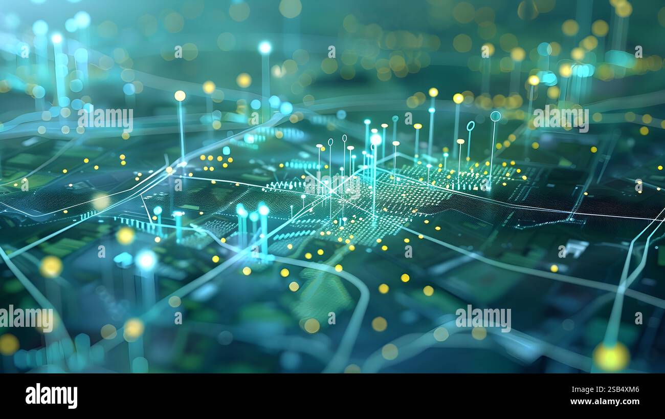 Iot sensor map hi-res stock photography and images - Alamy