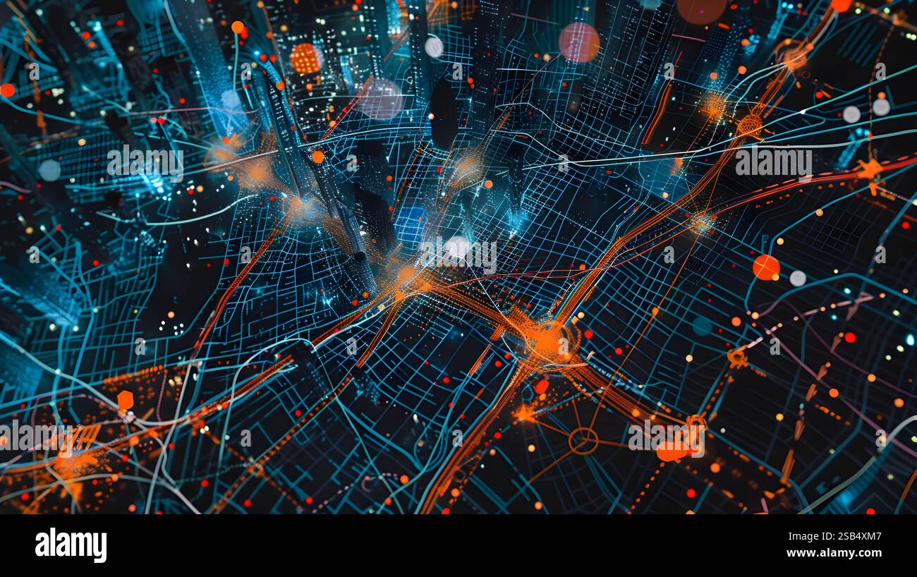 This image showcases a data streaming visualization of air sensors ...