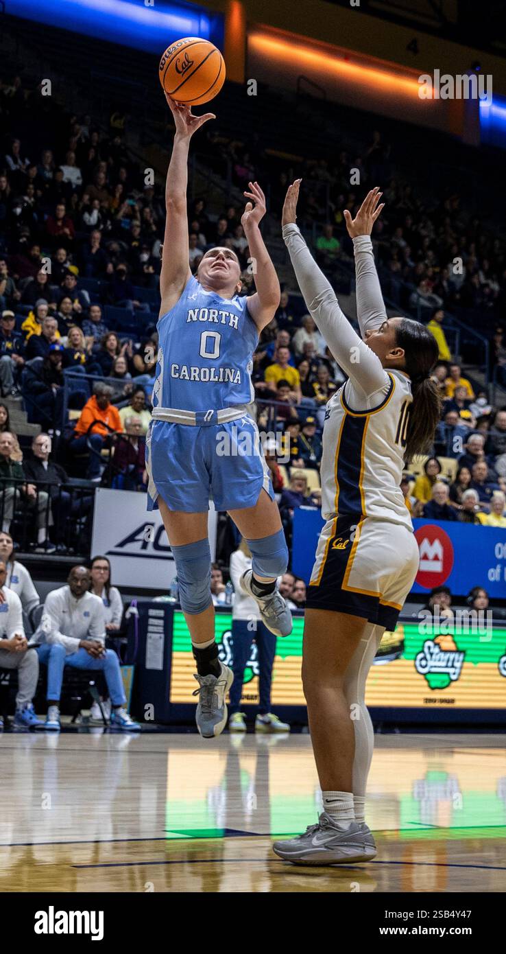 Haas Pavilion Berkeley Calif, USA. 30th Jan, 2025. USA North Carolina ...
