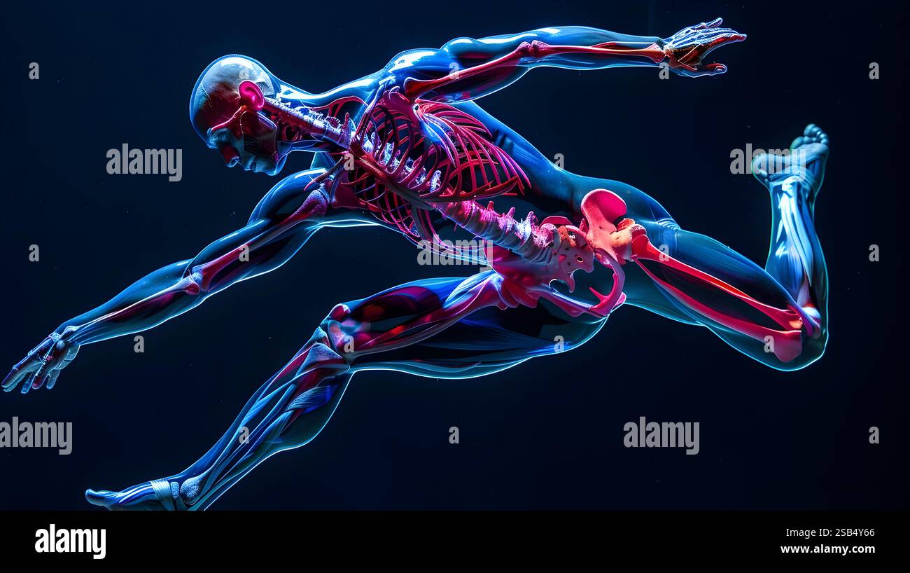 This representation showcases a dancer in motion, with a unique twist ...