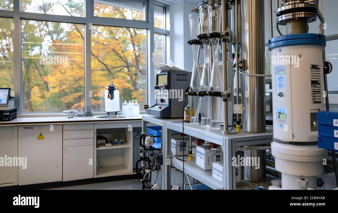A modern environmental control lab equipped with cutting-edge ...