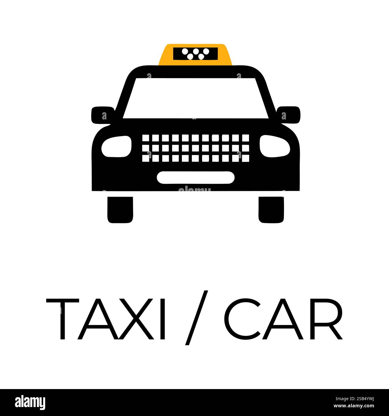 Taxi car vector vectors Stock Vector Images - Alamy