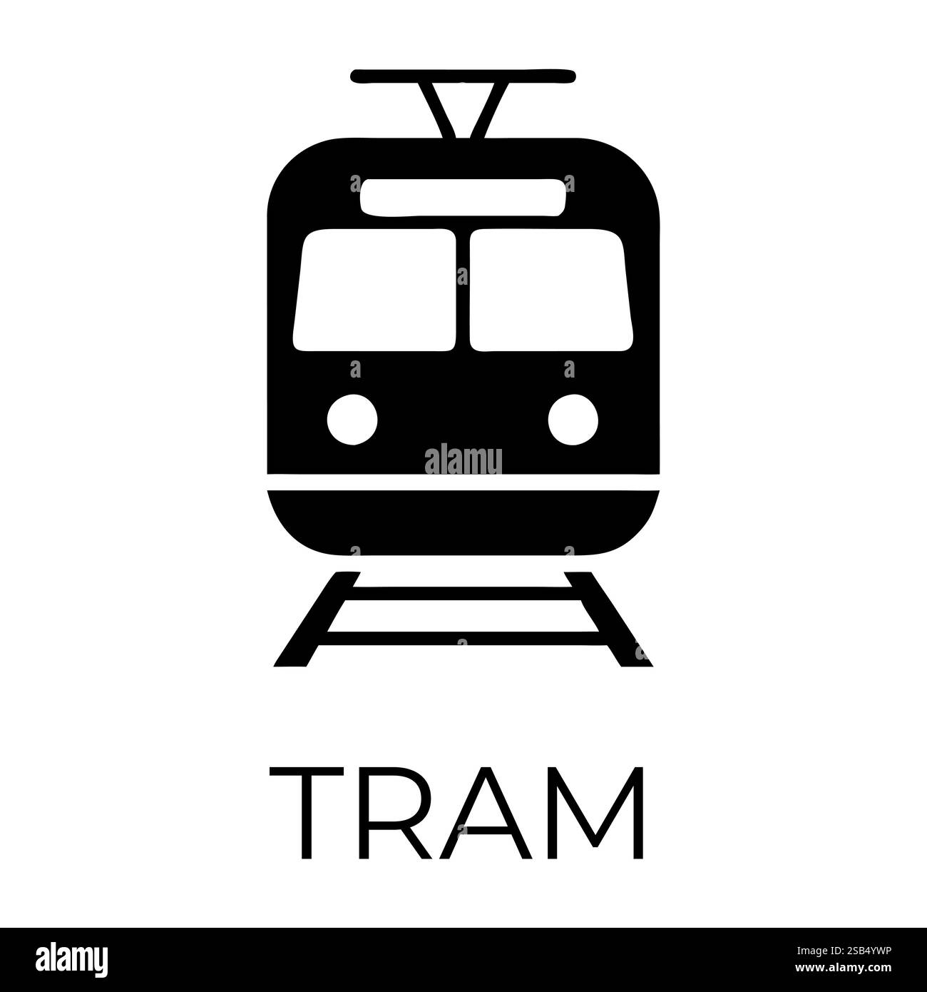 Transportation Tram icon, Tram vehicle icon Stock Vector Image & Art ...