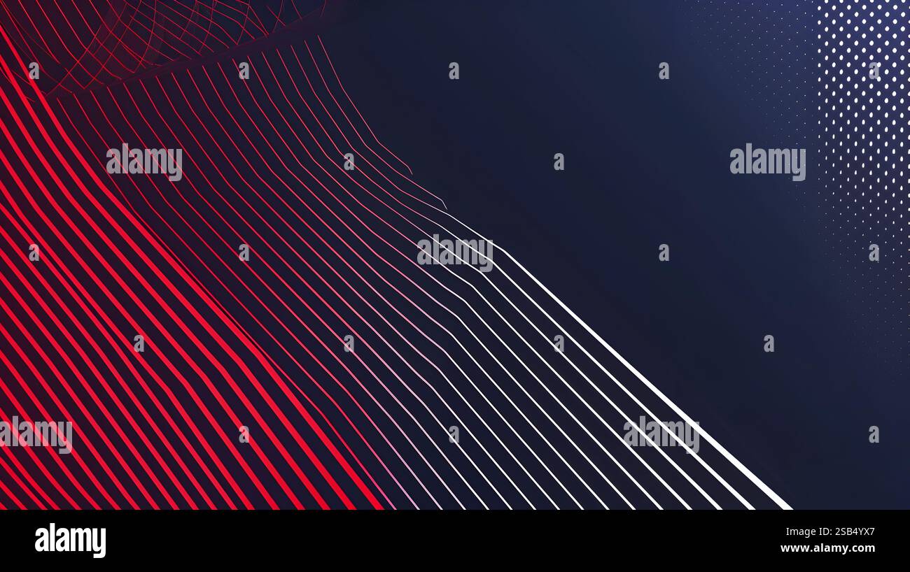 This minimalist American flag concept boasts abstract linear elements ...