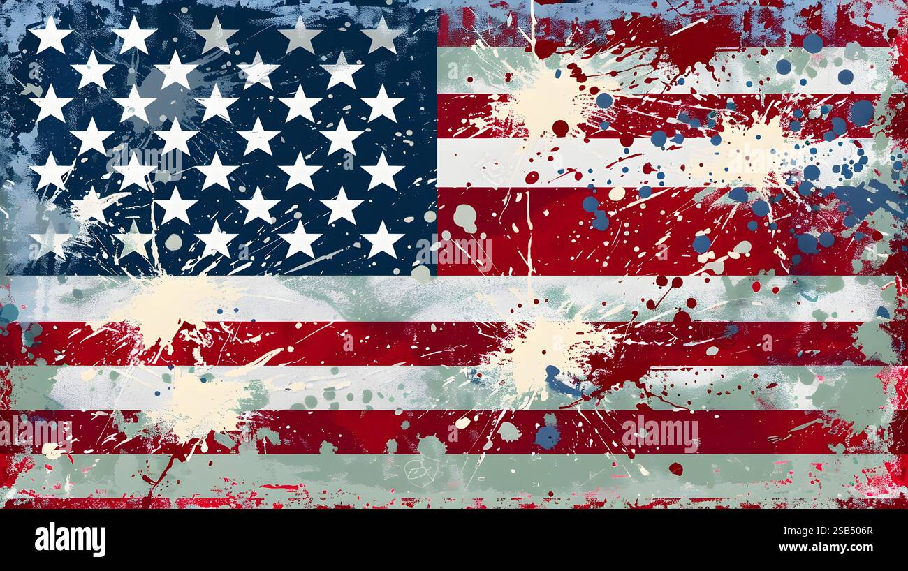 This modern art-inspired banner presents a fresh and innovative ...