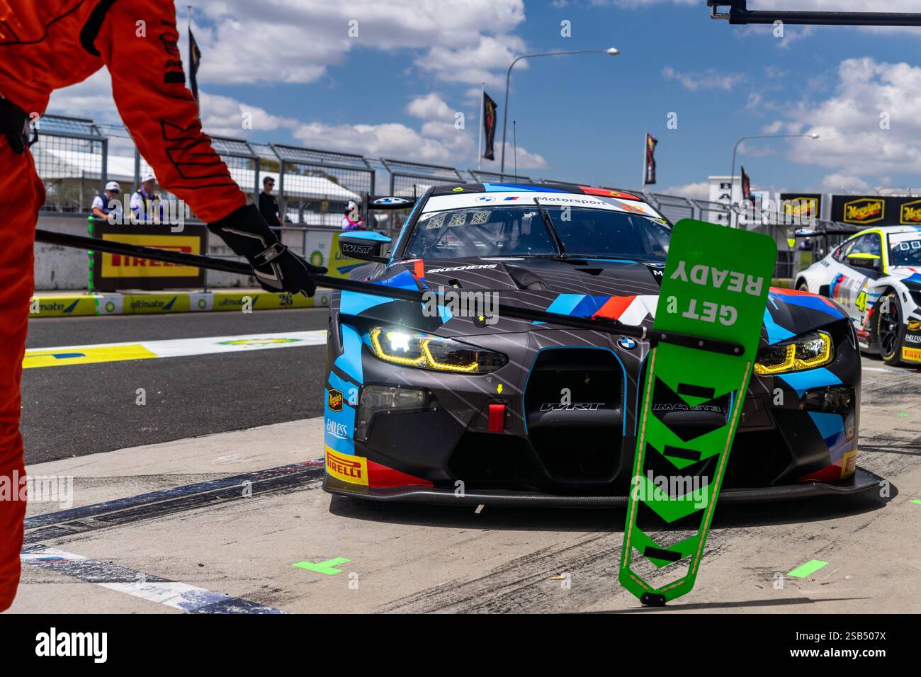 February 1, 2025, Bathurst, New South Wales, Australia: Team WRT mechanics at Meguiar's Bathurst ...