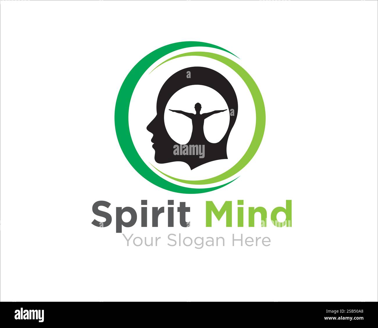 spirit mind logo designs for medical consult logo Stock Vector Image ...