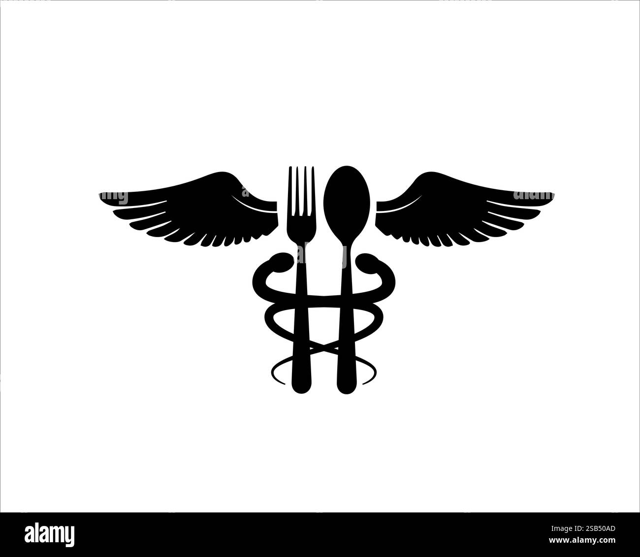 spoon and fork for good food health logo designs Stock Vector Image ...