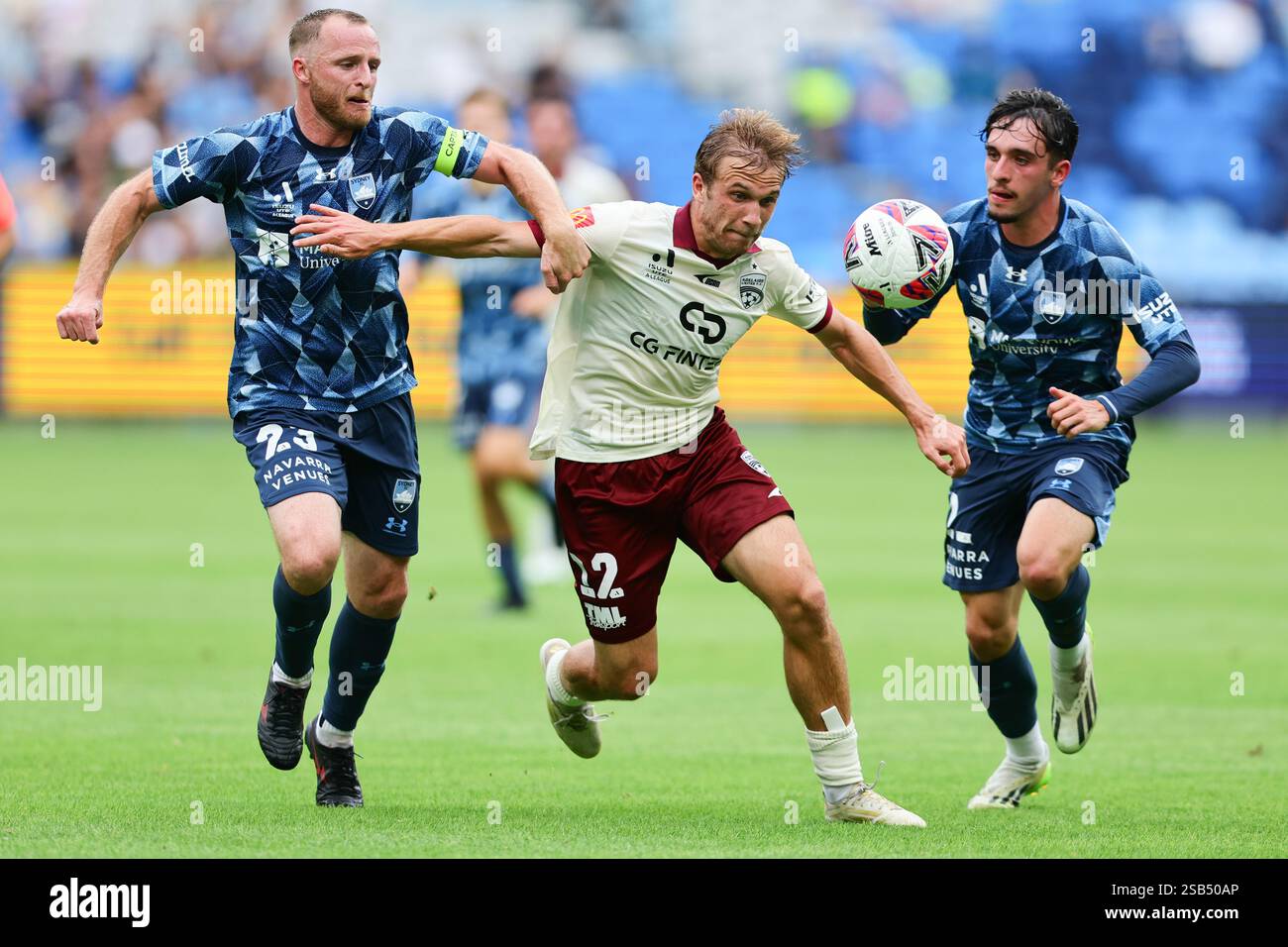 Sydney, Australia. 01st Feb, 2025. Jonny Yull of Adelaide United is ...