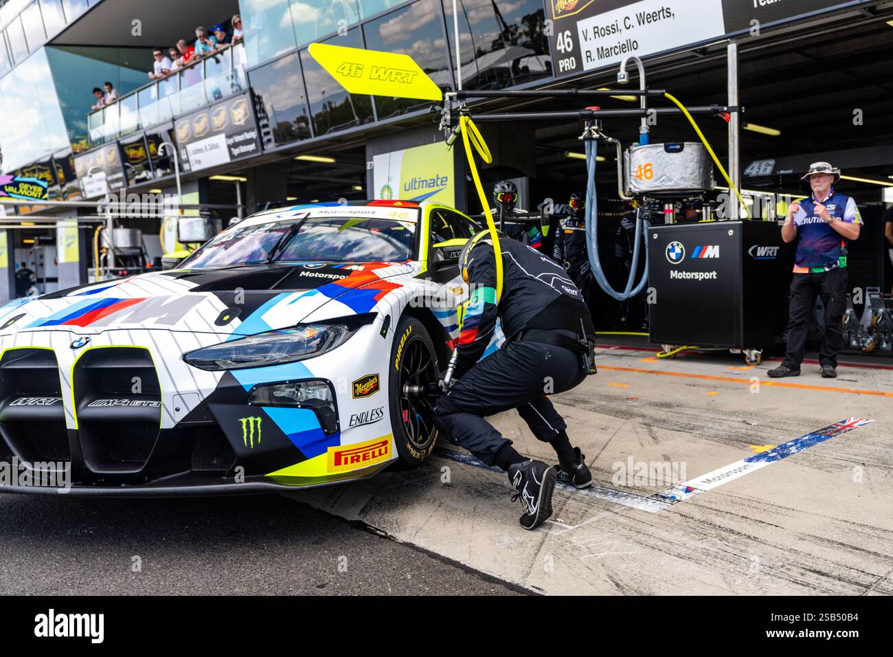 February 1, 2025, Bathurst, New South Wales, Australia: Team WRT mechanics at Meguiar's Bathurst ...
