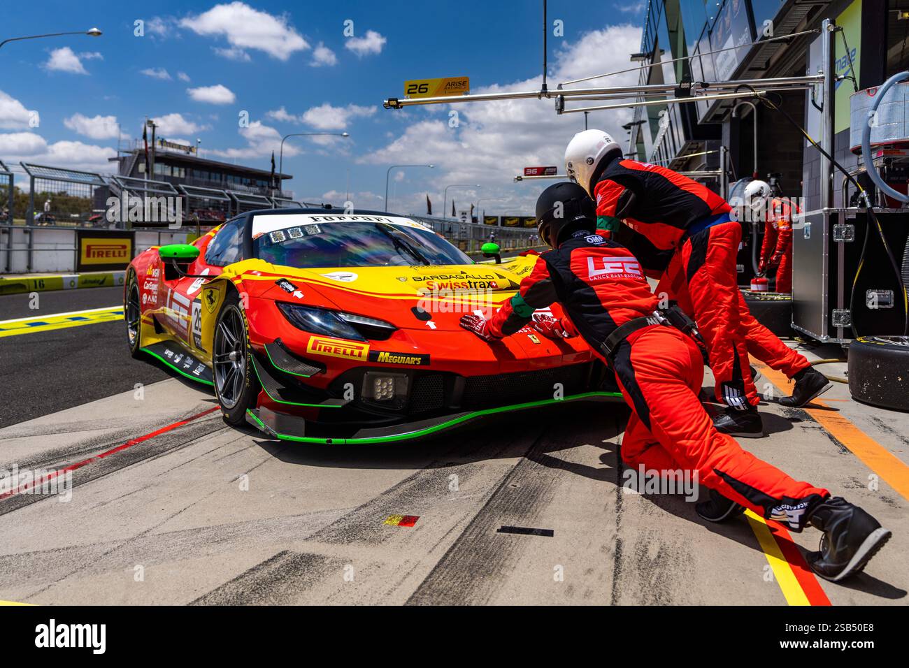 Bathurst, New South Wales, Australia. 1st Feb, 2025. Arise Racing GT mechanics at Meguiar's ...