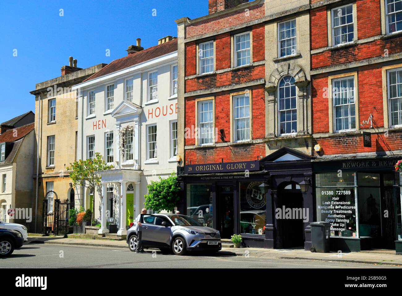 High street, Devizes, Wiltshire Stock Photo - Alamy