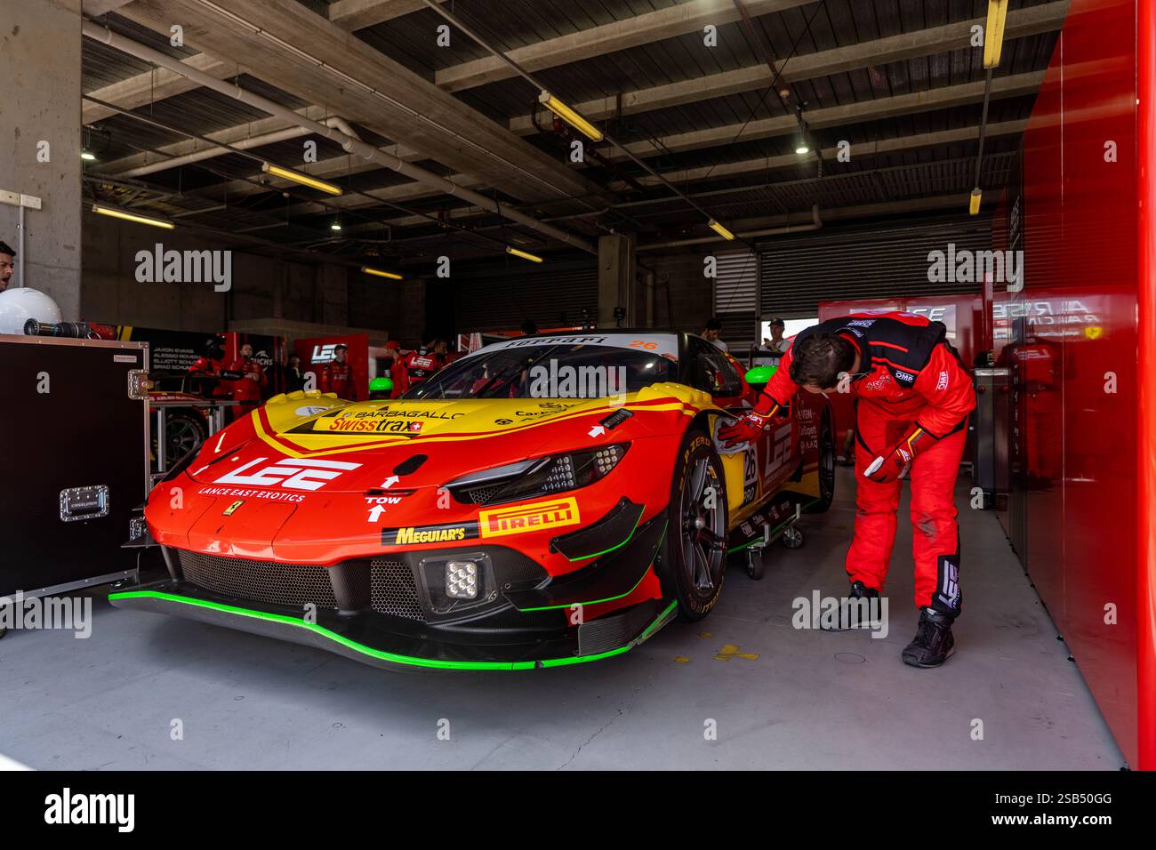 Bathurst, New South Wales, Australia. 1st Feb, 2025. Arise Racing GT mechanics at Meguiar's ...