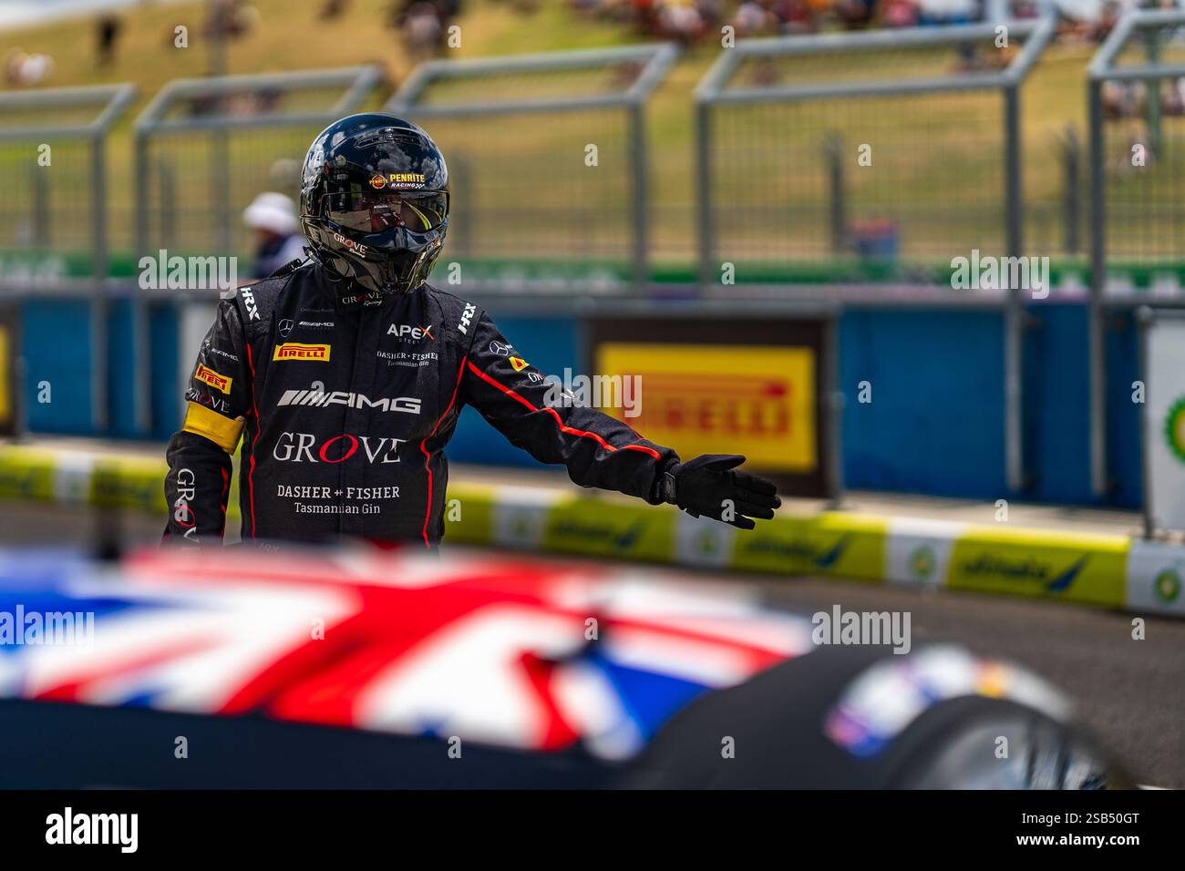 February 1, 2025, Bathurst, New South Wales, Australia: The Grove Racing Mercedes-AMG GT3 driven ...