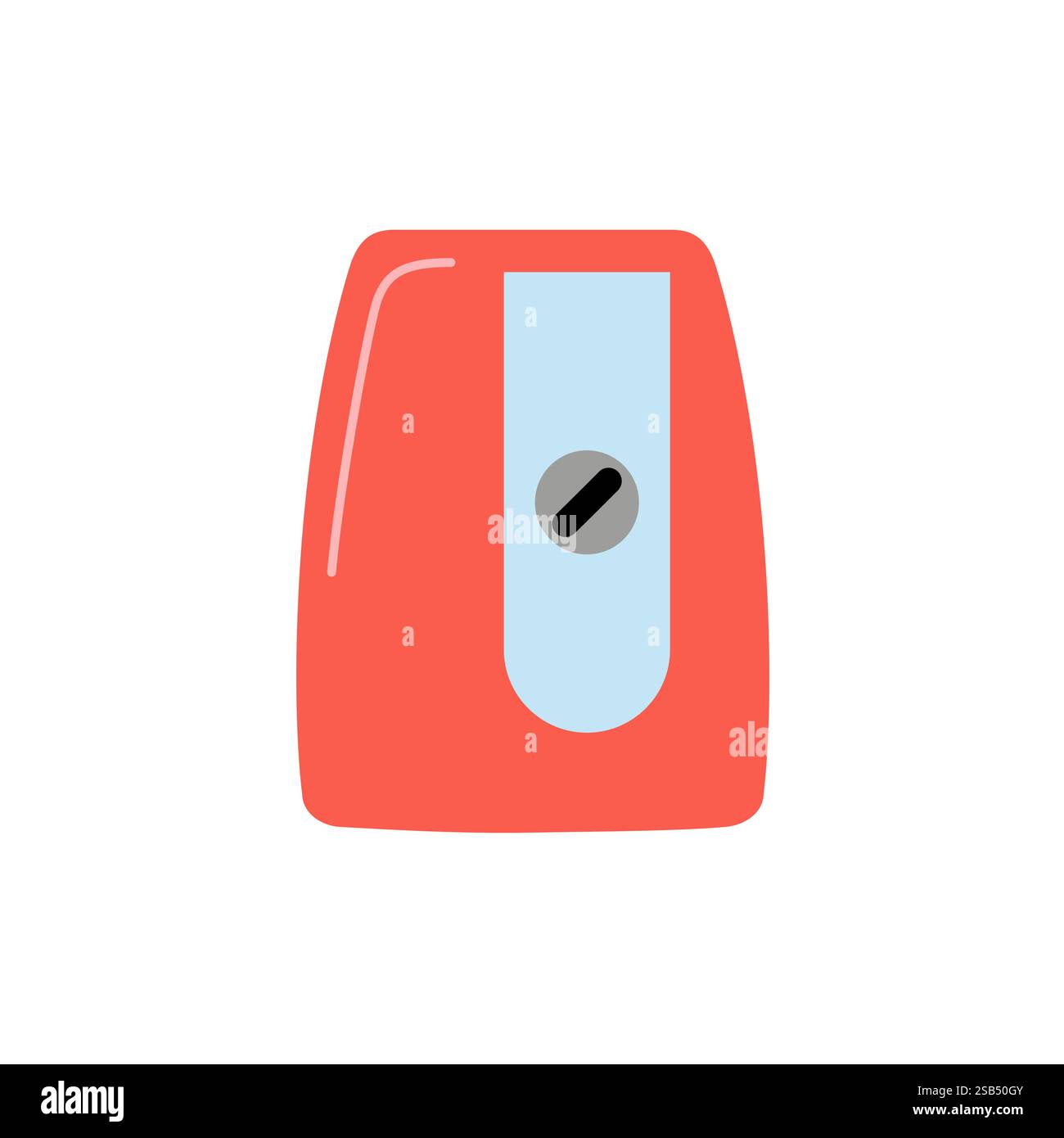 Pencil Sharpener Isolated on White Background. Vector illustration ...