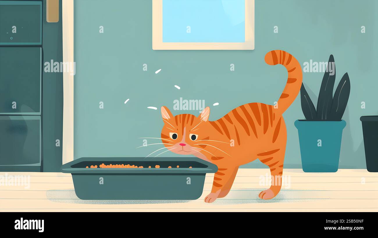 A charming animation illustrates a cat's natural instinct to bury its ...