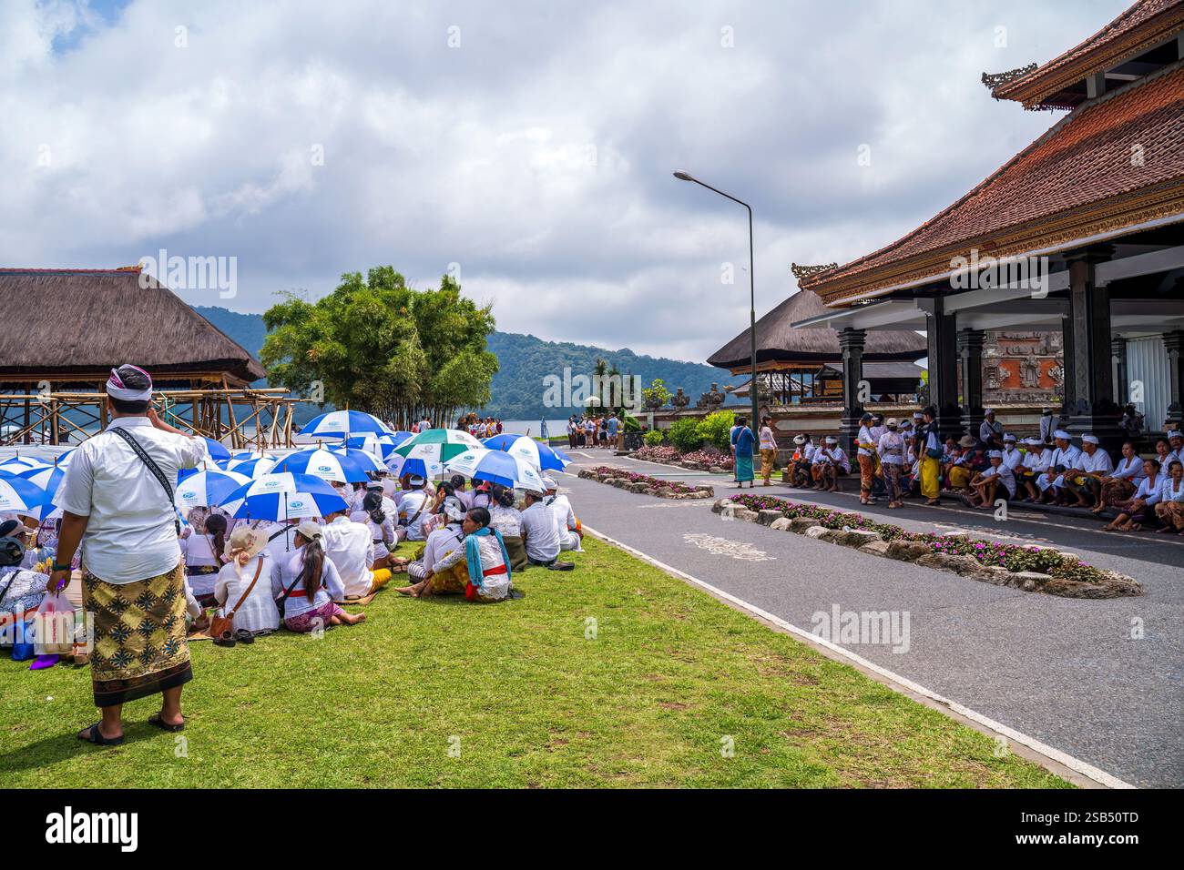 Bali, Indonesia - November 28, 2023: A sacred ceremony unfolds at Ulun ...