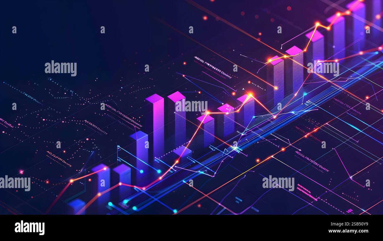 This isometric 3D line graph offers a fresh take on visualizing ...