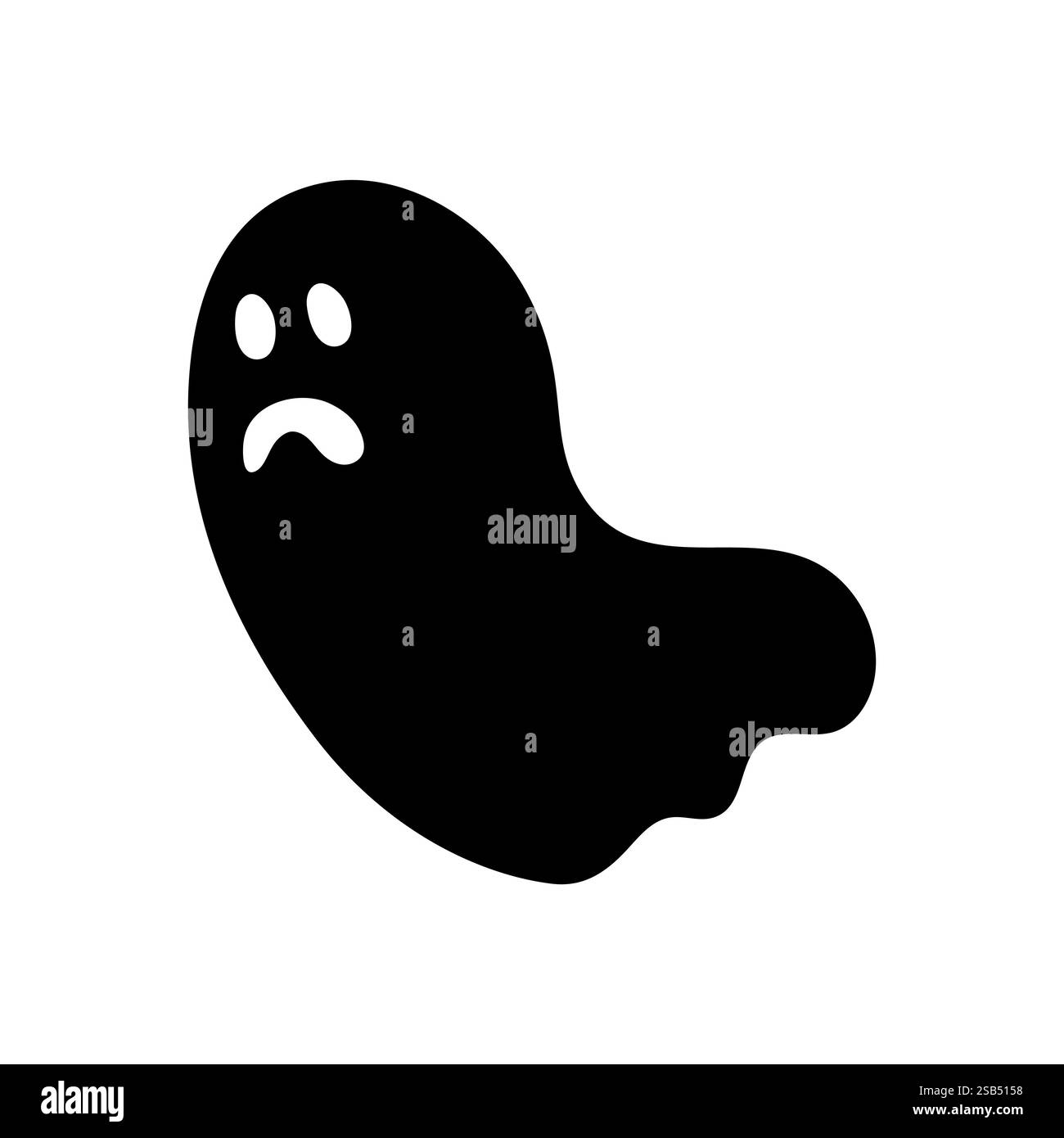 simple Ghost icon .Ghost silhouette halloween specter. Vector ...