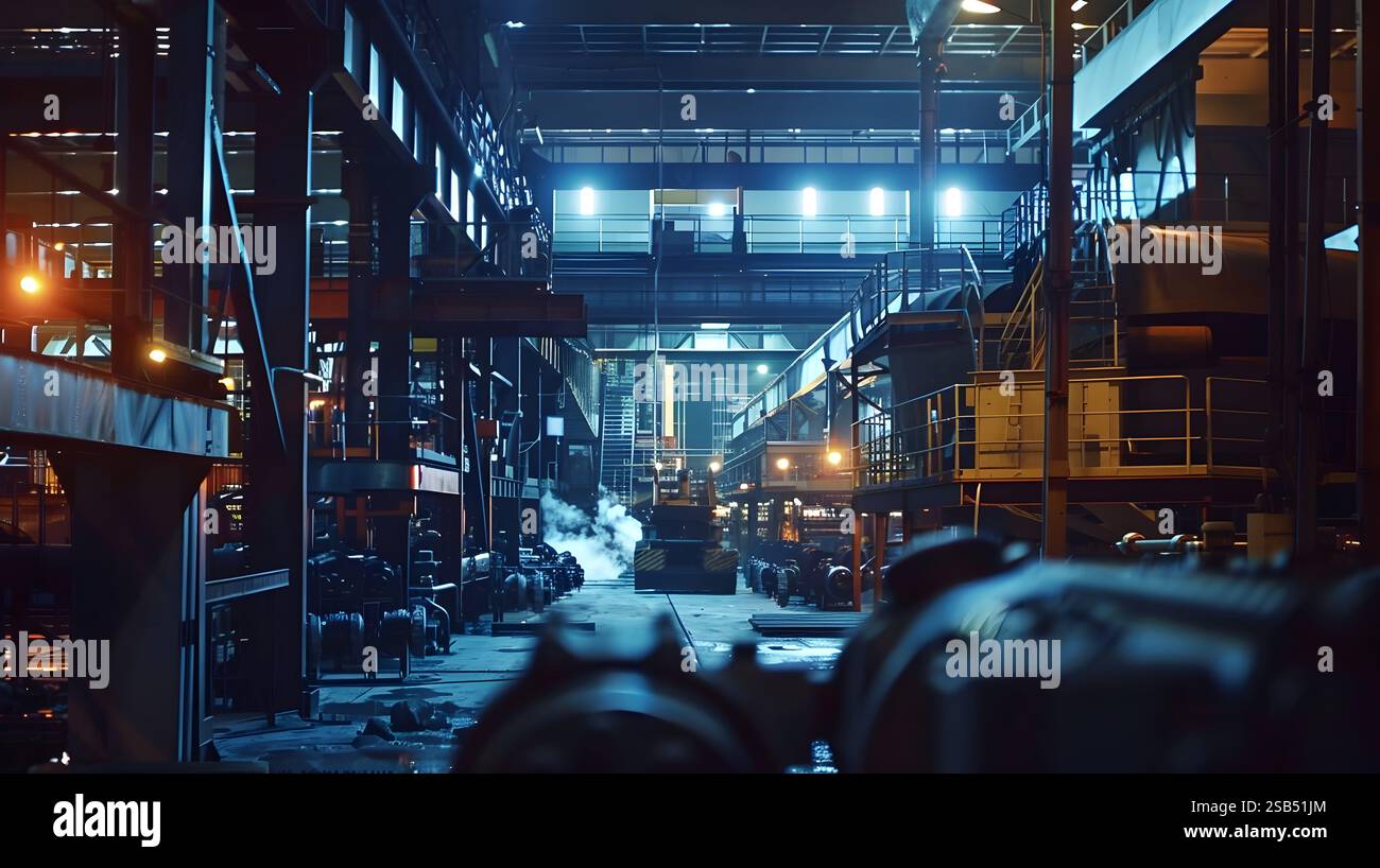 This time-lapse image captures the entire production cycle within a ...